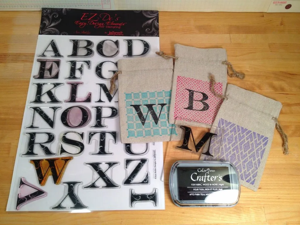 Monogramed Gift Bags with Ann Butler Designs