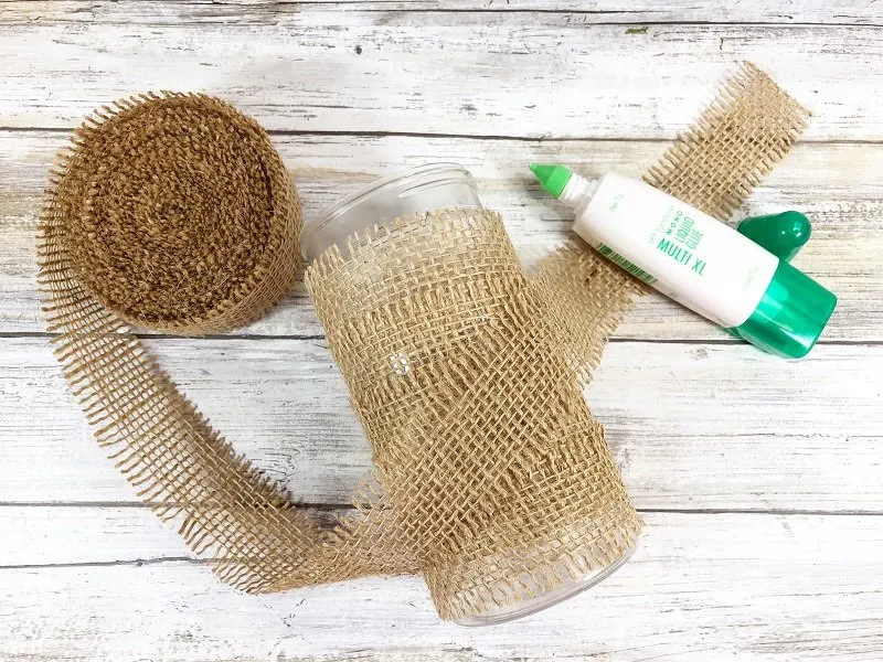 How to Upcycle a Burlap Vase in 15 Minutes