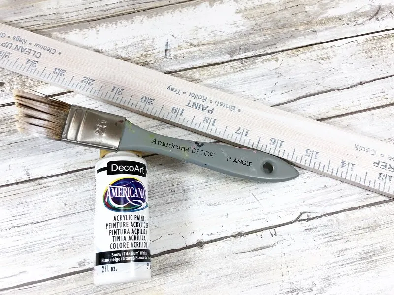 American Flag Door Hanger Created from Vintage Rulers