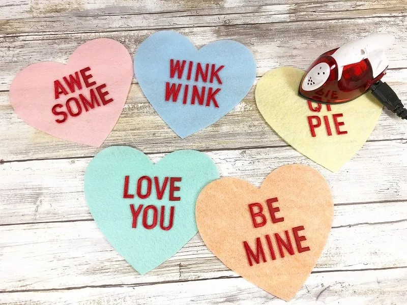 Conversation Candy Heart Banner a Valentine's Day DIY