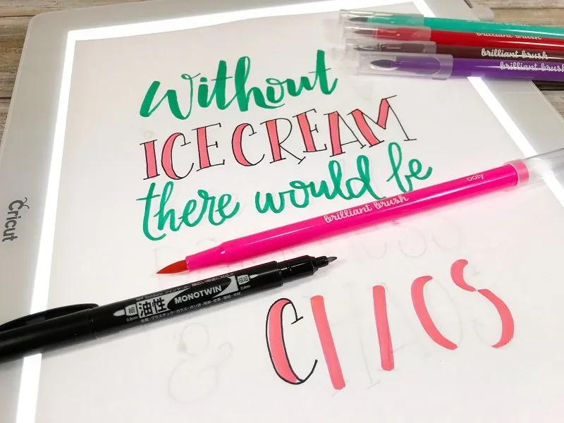 Hand Lettering with Kids a creative workbook by Amy Latta