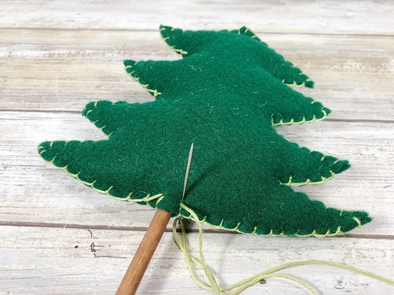 A Trio of Felt Trees Stuffed with Poly-Fil®