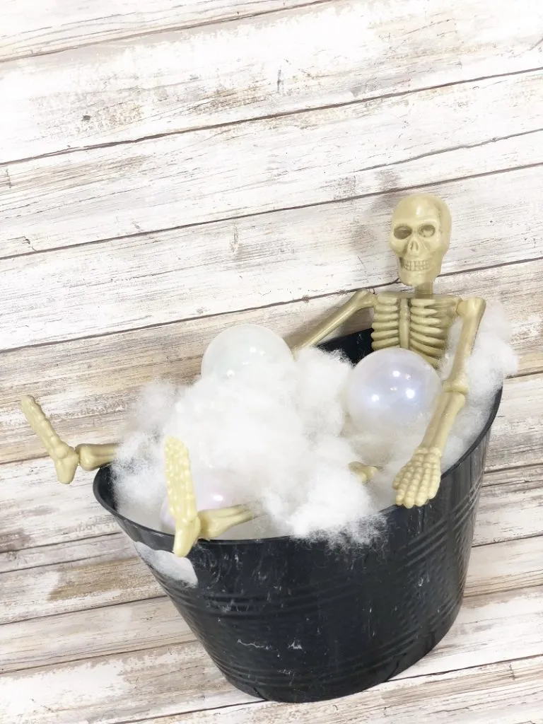 How to DIY Skeleton Bubble Bath with Poly-Fil