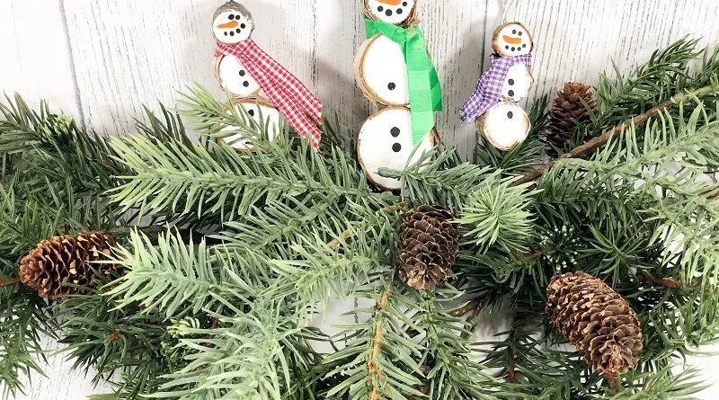Tree Branch Snowman Ornaments