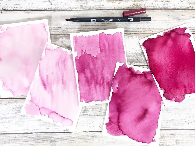 Ombre Art from the Heart with Tombow Dual Brush Pens