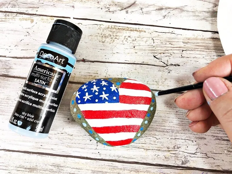 Patriotic Painted Rocks to Celebrate America