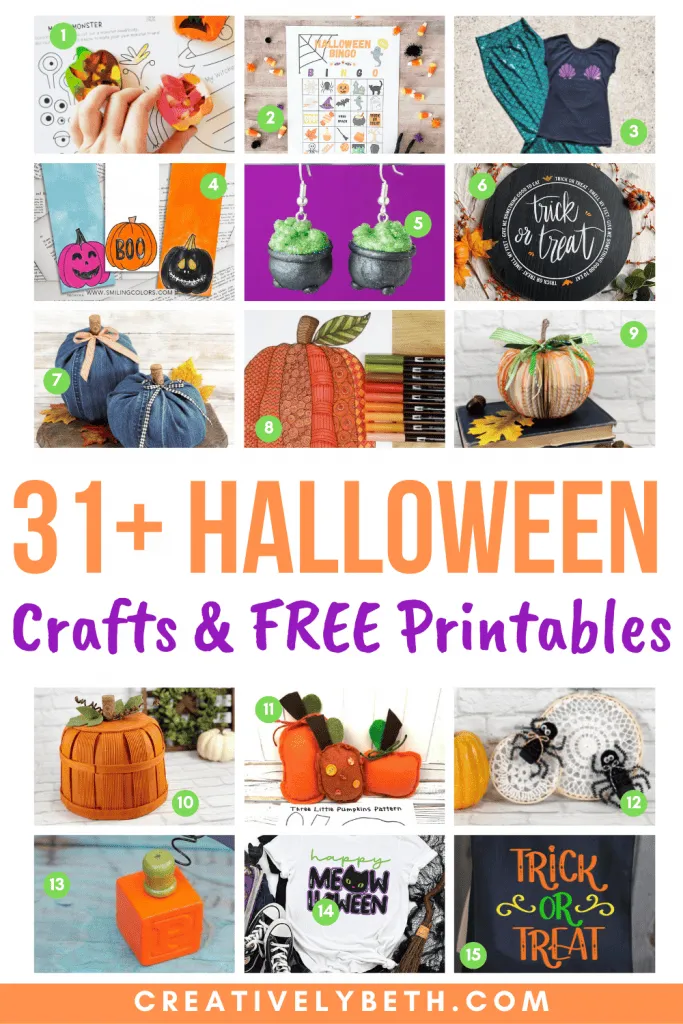 The 31 BEST Halloween Crafts and FREE Printables