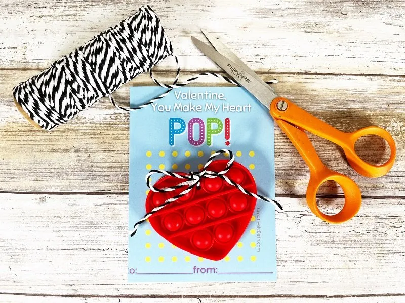 Free Printable Pop It Valentine Cards (8 Colorful Versions)