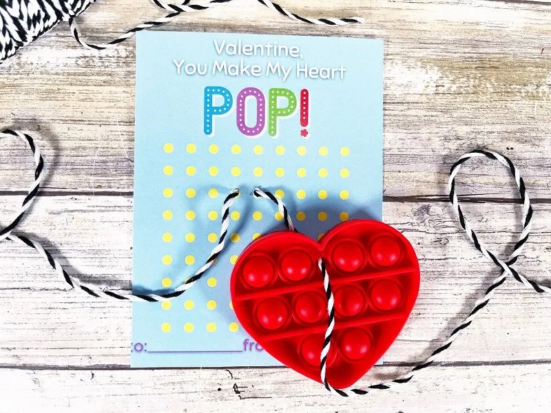 Free Printable Pop It Valentine Cards (8 Colorful Versions)