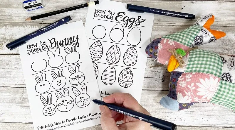 How to Doodle the Easter Bunny