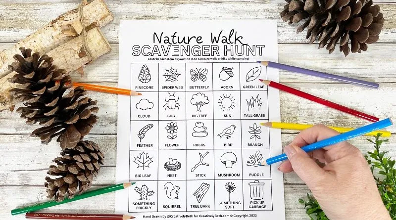 Free Camping Scavenger Hunt Printable