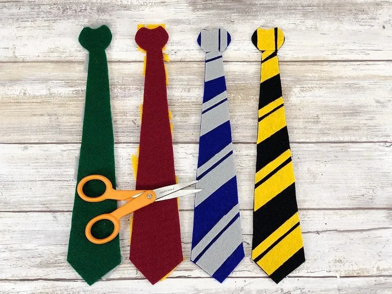 Hogwarts House Tie Bookmarks Harry Potter Crafts