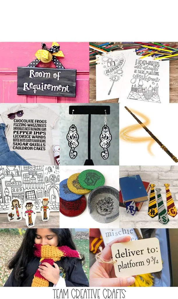 Hogwarts House Tie Bookmarks Harry Potter Crafts