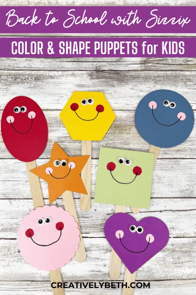 Shape and Color Puppets for Back to School