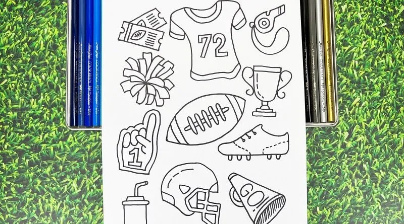 Free Printable Football Doodles