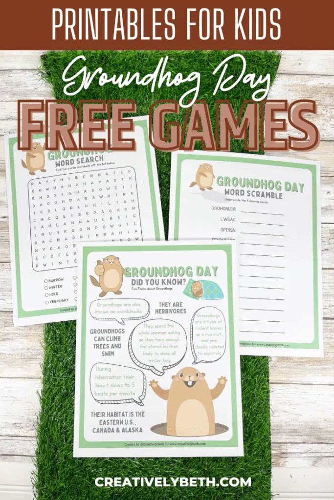 Free Groundhog Day Printables