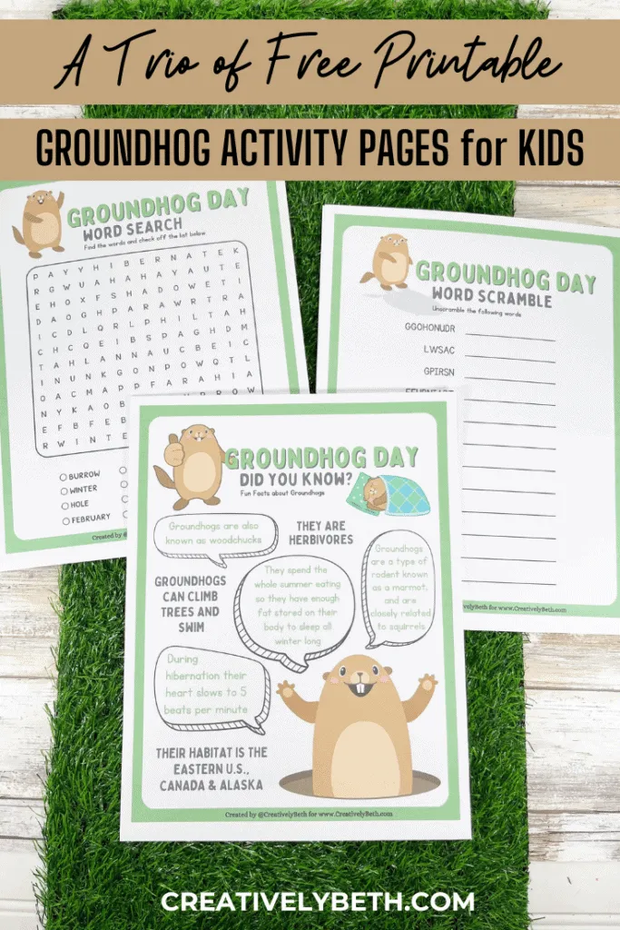 Free Groundhog Day Printables