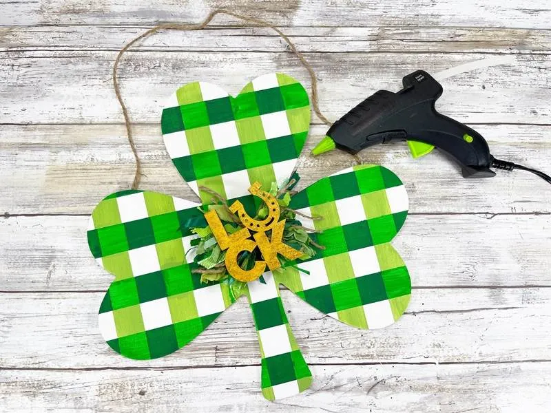 Dollar Tree Buffalo Plaid Shamrock