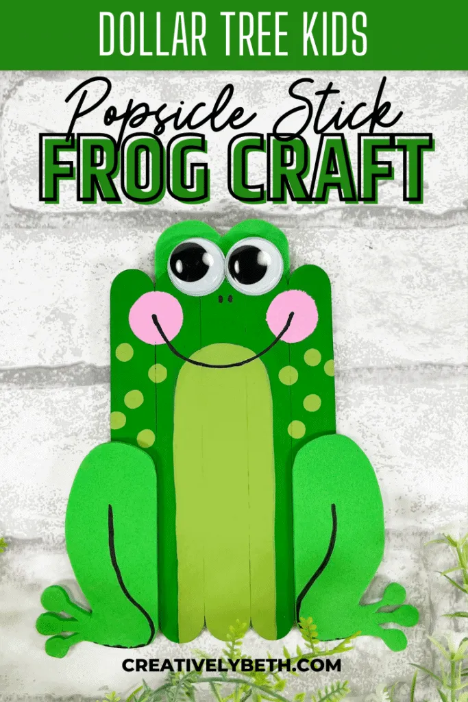 Dollar Tree Craft Stick Frog