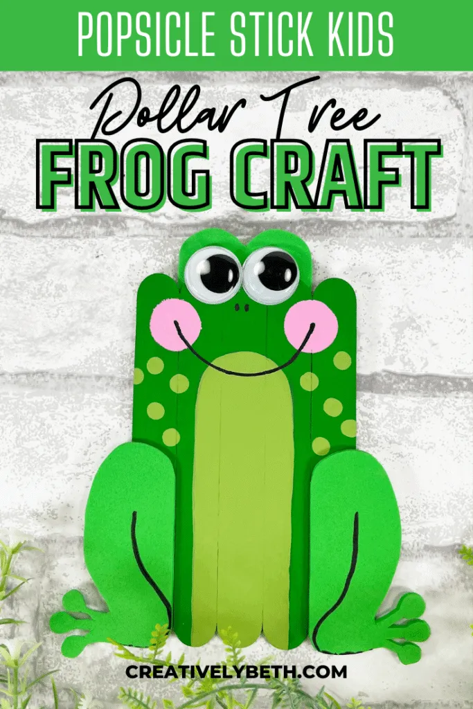 Dollar Tree Craft Stick Frog