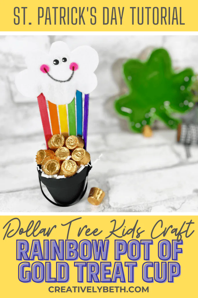 Dollar Tree Rainbow Pot of Gold