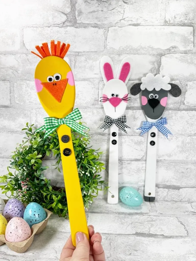 Wooden Spoon Easter Animals