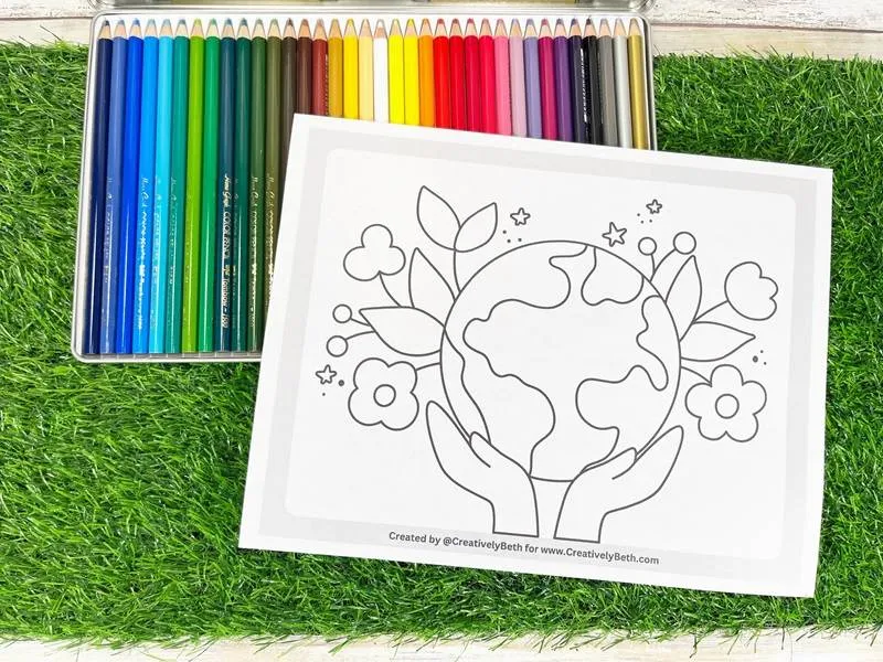 Printable Earth Day Coloring Book