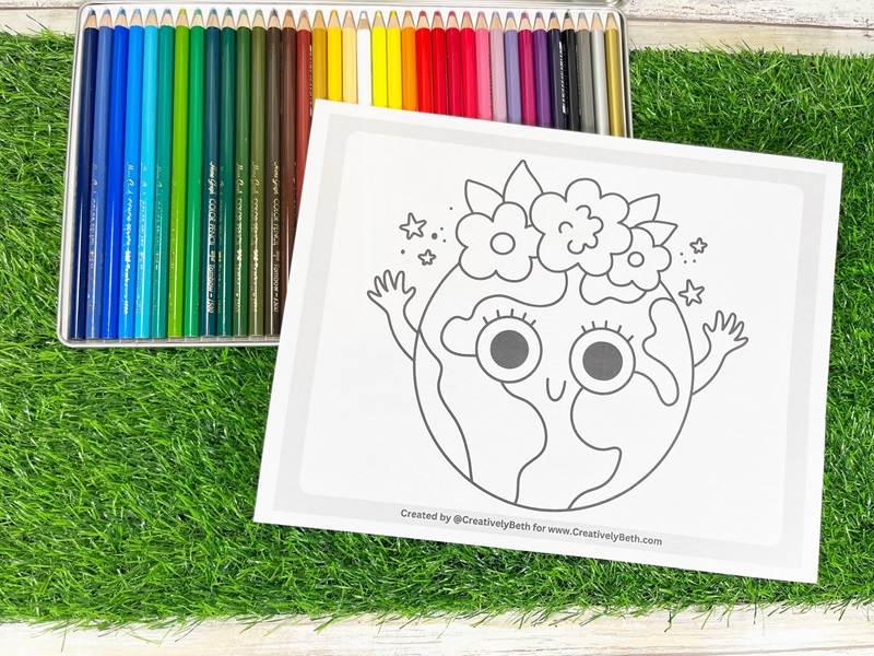Printable Earth Day Coloring Book