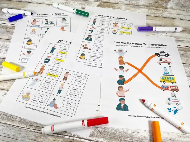 Free Community Helpers Printables