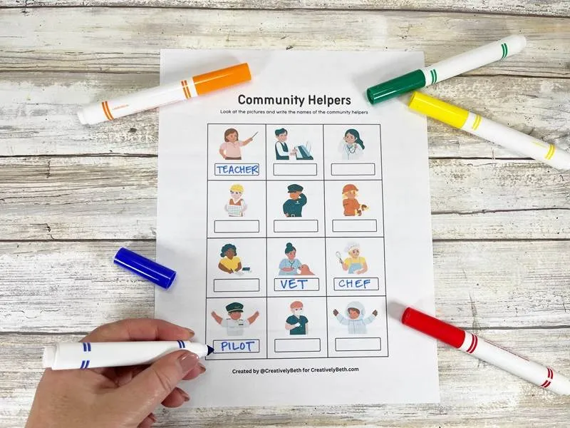 Free Community Helpers Printables