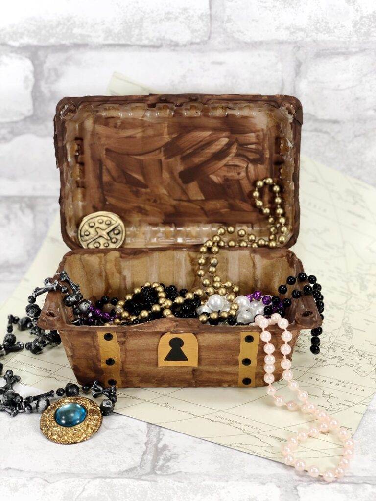 Pirate Treasure Chest Recycled Craft