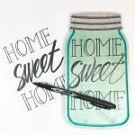Wooden Mason Jar Sign with a Hand Lettered Message