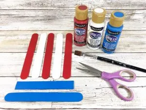How to Make a Craft Stick Patriotic Hat