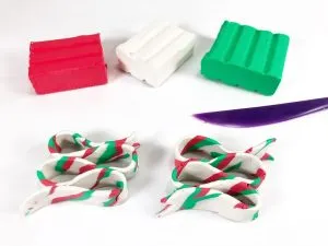 Easy Polymer Clay Candy Ornaments for Christmas