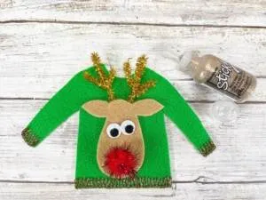 Easy Ugly Christmas Sweater Ornaments