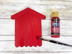 Dollar Tree Craft Stick Barn