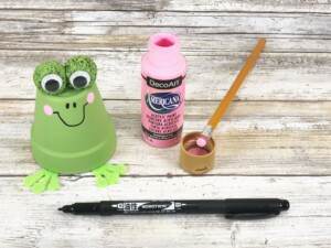 Dollar Tree Clay Pot Frog