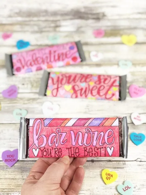 Free Printable Candy Bar Wrappers for Valentine's Day
