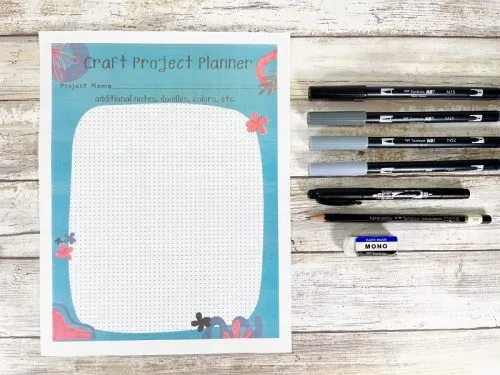 Free Printable Craft Project Planner