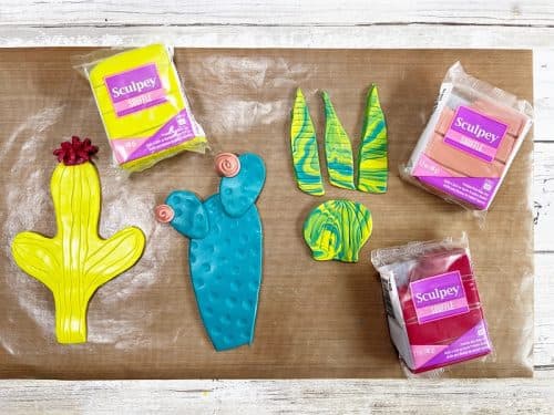 DIY Polymer Clay Cactus