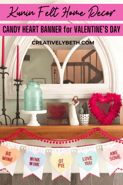 Conversation Candy Heart Banner a Valentine's Day DIY