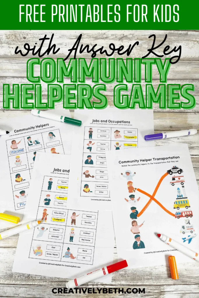Free Community Helpers Printables