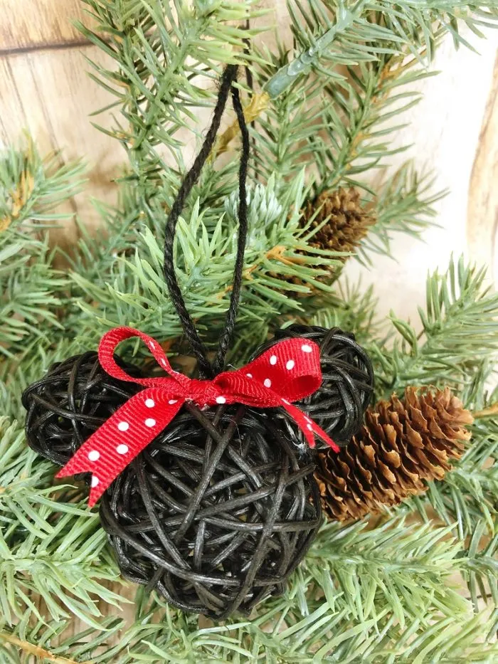 Mickey and Minnie Dollar Tree Ornaments