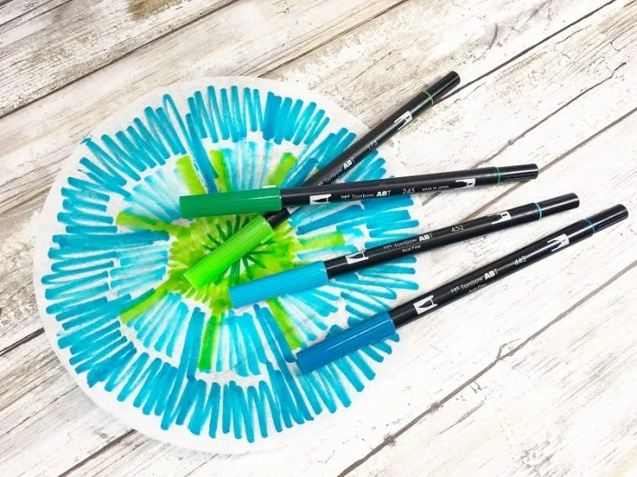 How to Tie Dye Coffee Filters with Tombow Dual Brush Pens