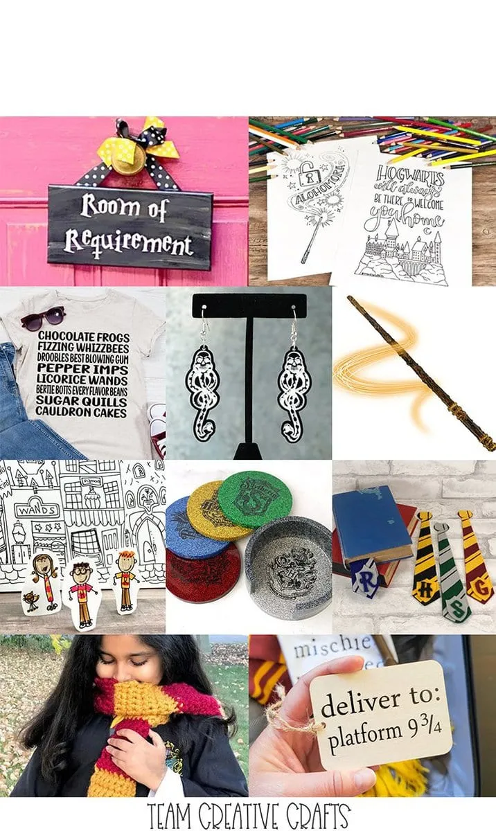 Hogwarts House Tie Bookmarks Harry Potter Crafts