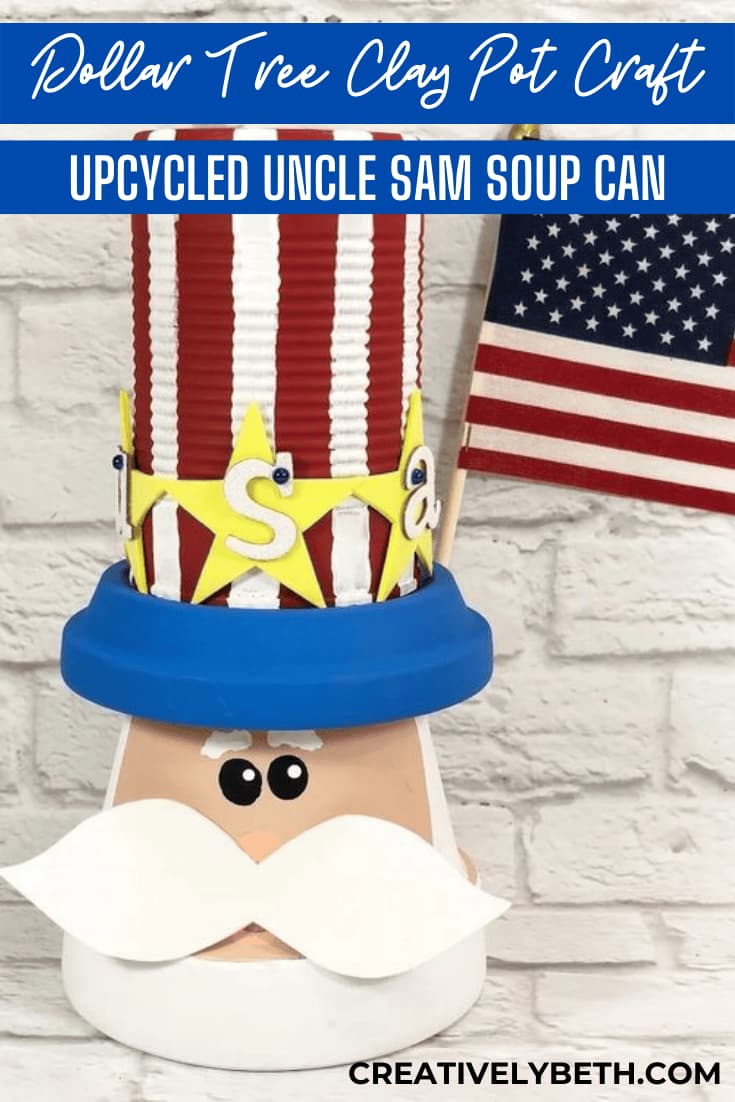 Dollar Tree Craft Stick Uncle Sam Gnome