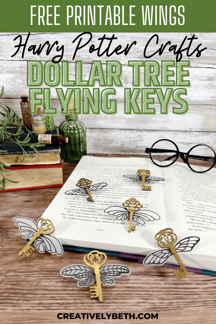 Harry Potter Crafts DIY Flying Keys Free Printable Wings