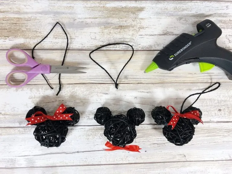 Mickey and Minnie Dollar Tree Ornaments