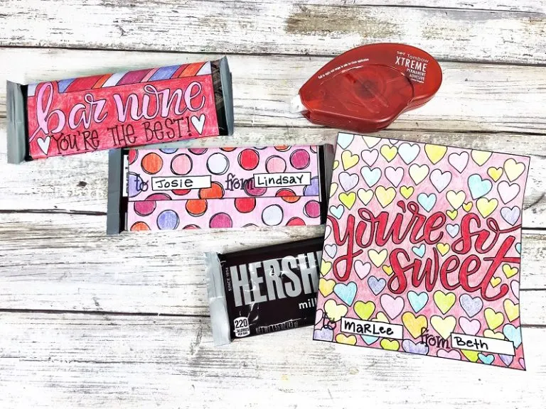 Free Printable Candy Bar Wrappers for Valentine's Day