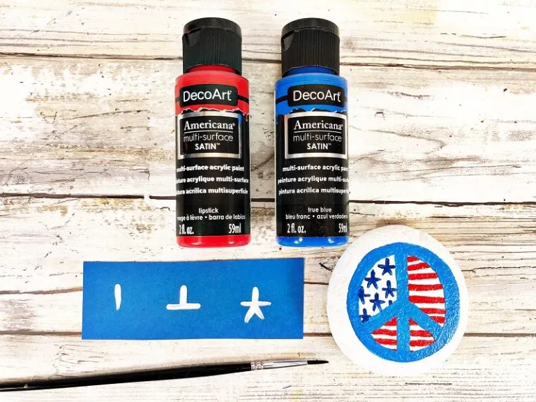 Patriotic Painted Rocks to Celebrate America